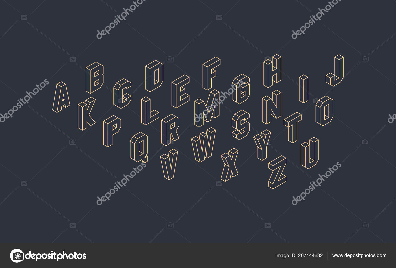 Conjunto Alfabetos Ilustración Vectorial Elementos Diseño Vector de ...