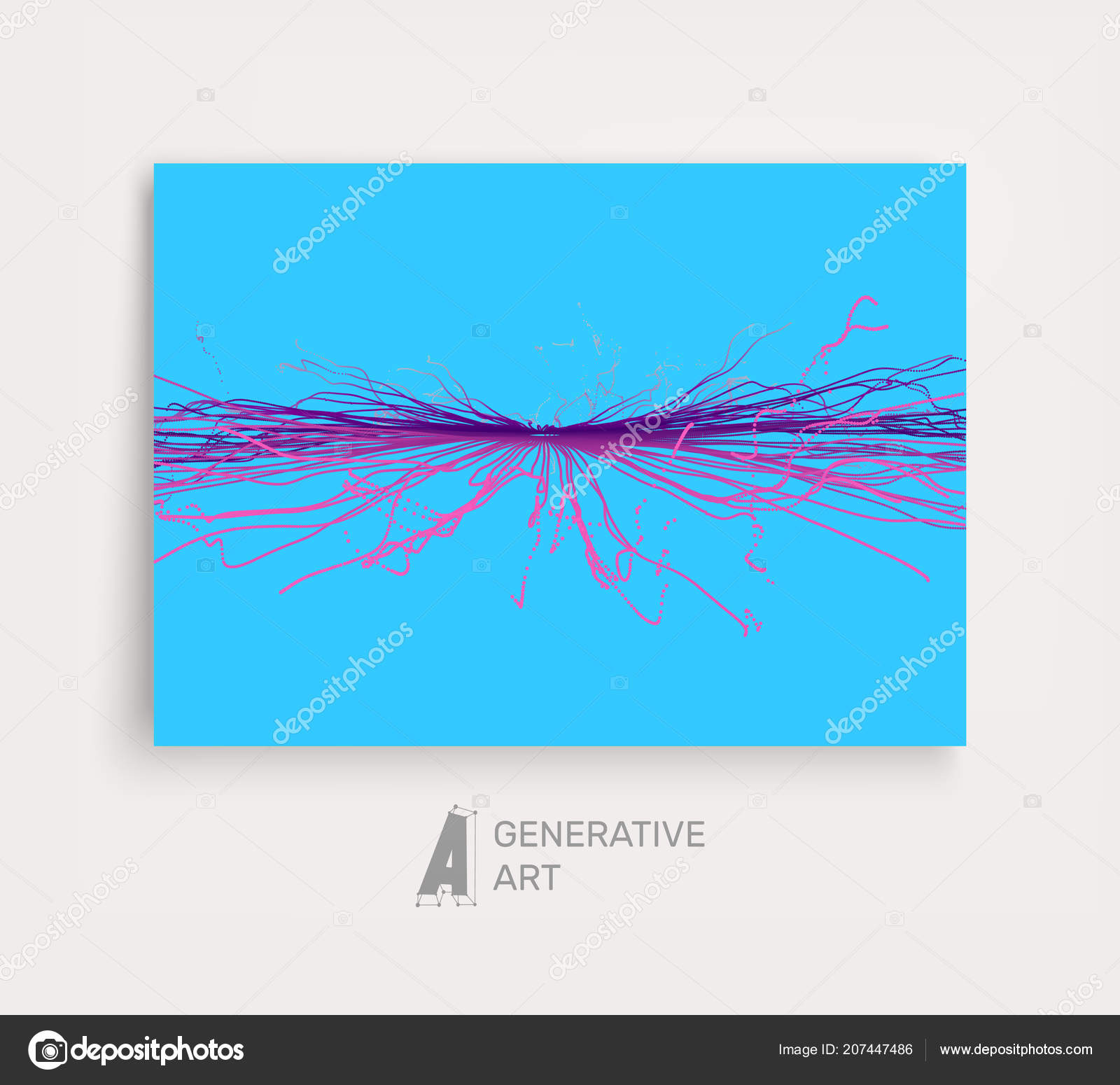 Point Explode Array Dynamic Emitted Particles Textbook Booklet Notebook Mockup Stock Vector by ...