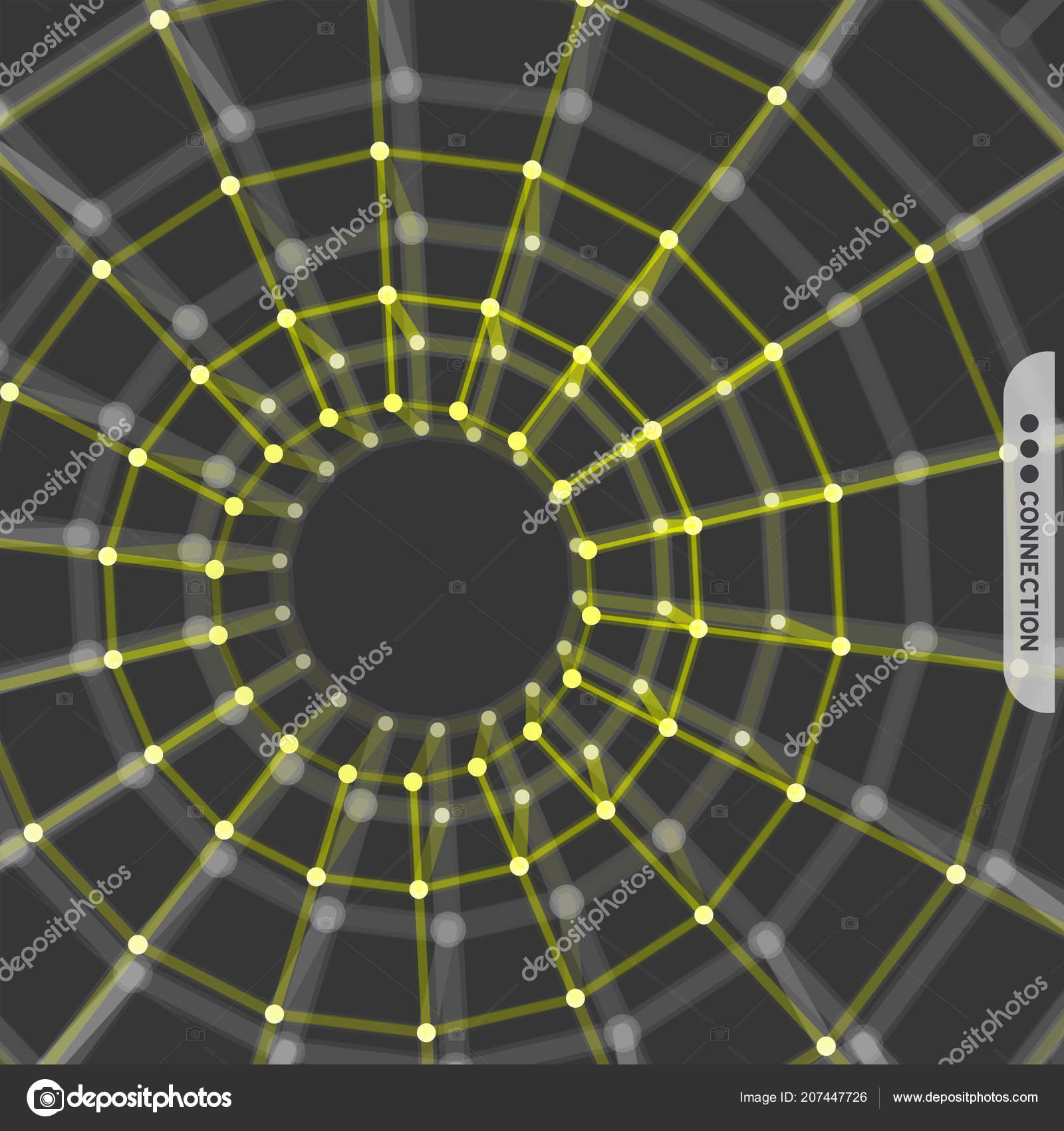 Geometric Polygonal Structure Lines Mesh Digital Technology Art Vector ...