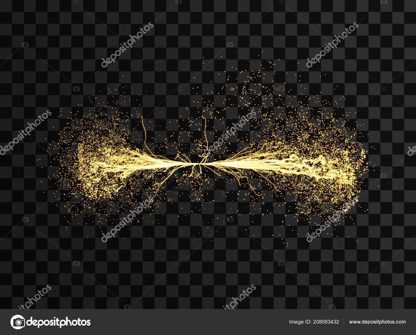 Electricity Lighting Effects Array Dynamic Particles Futuristic ...