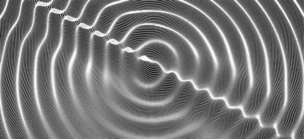 Wavy Background Ripple Effect Vector Illustration Particle Grid Surface ...