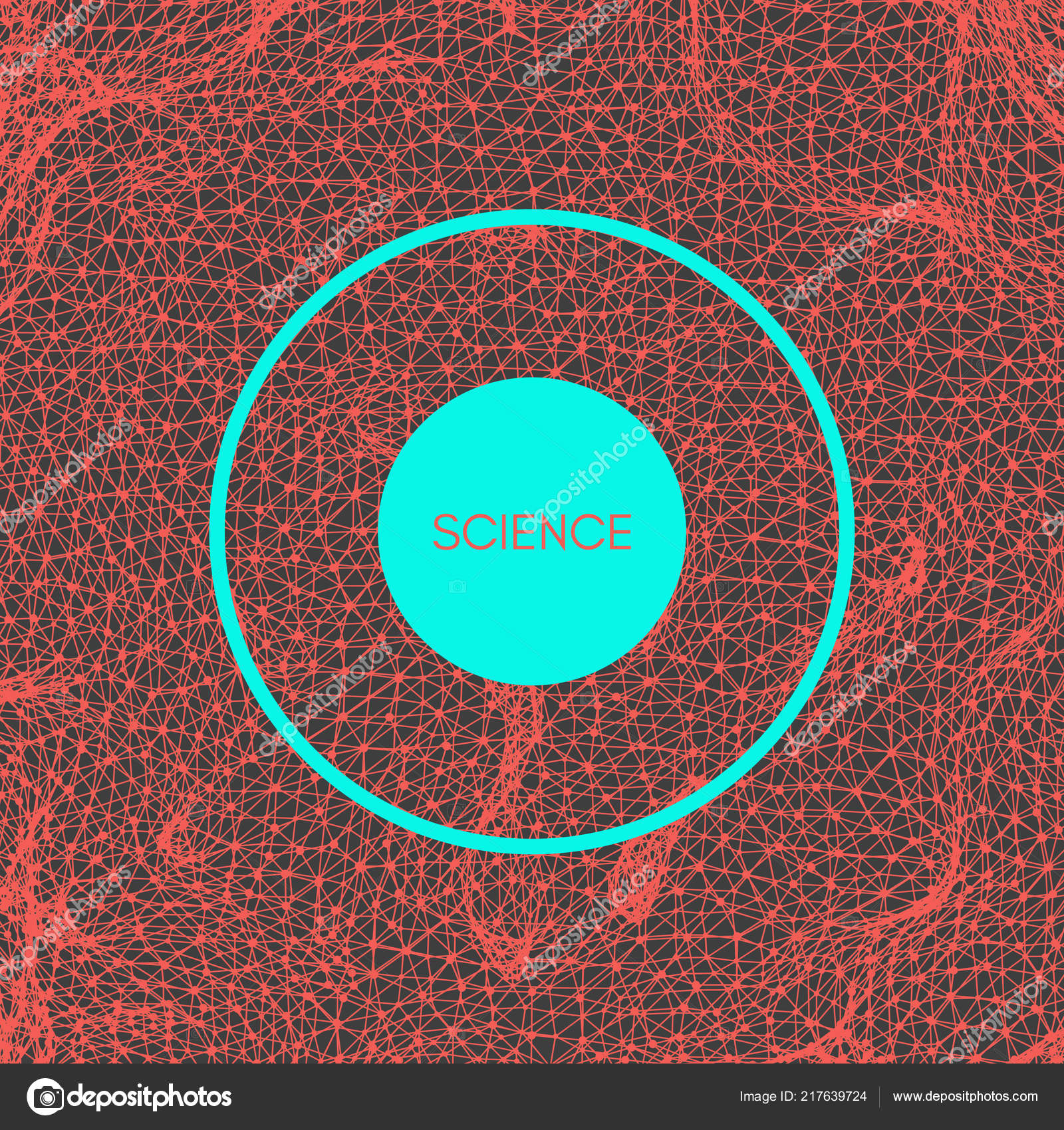 Abstract Science Technology Background Graphic Design Network Illustration Grid Surface Stock