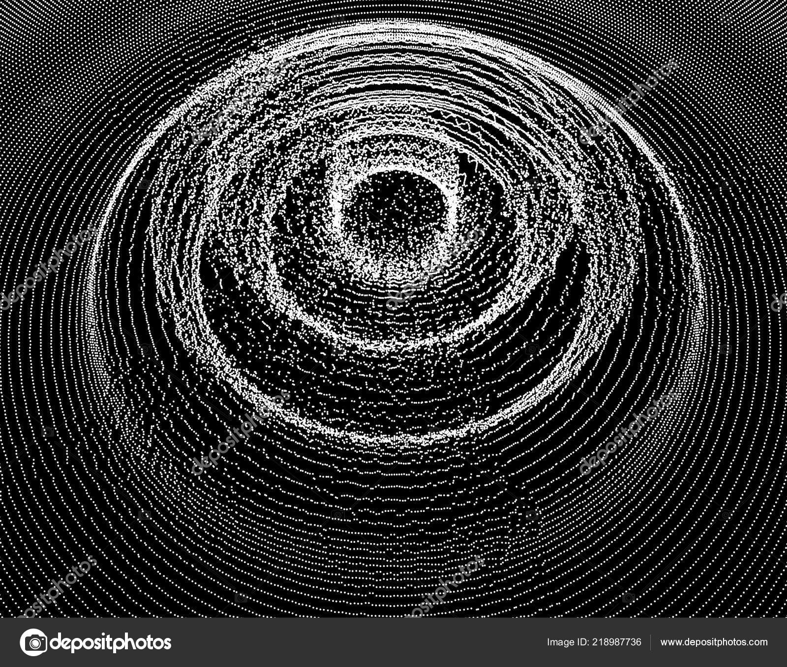 Wavy Background Ripple Effect Vector Illustration Particle Grid Surface ...