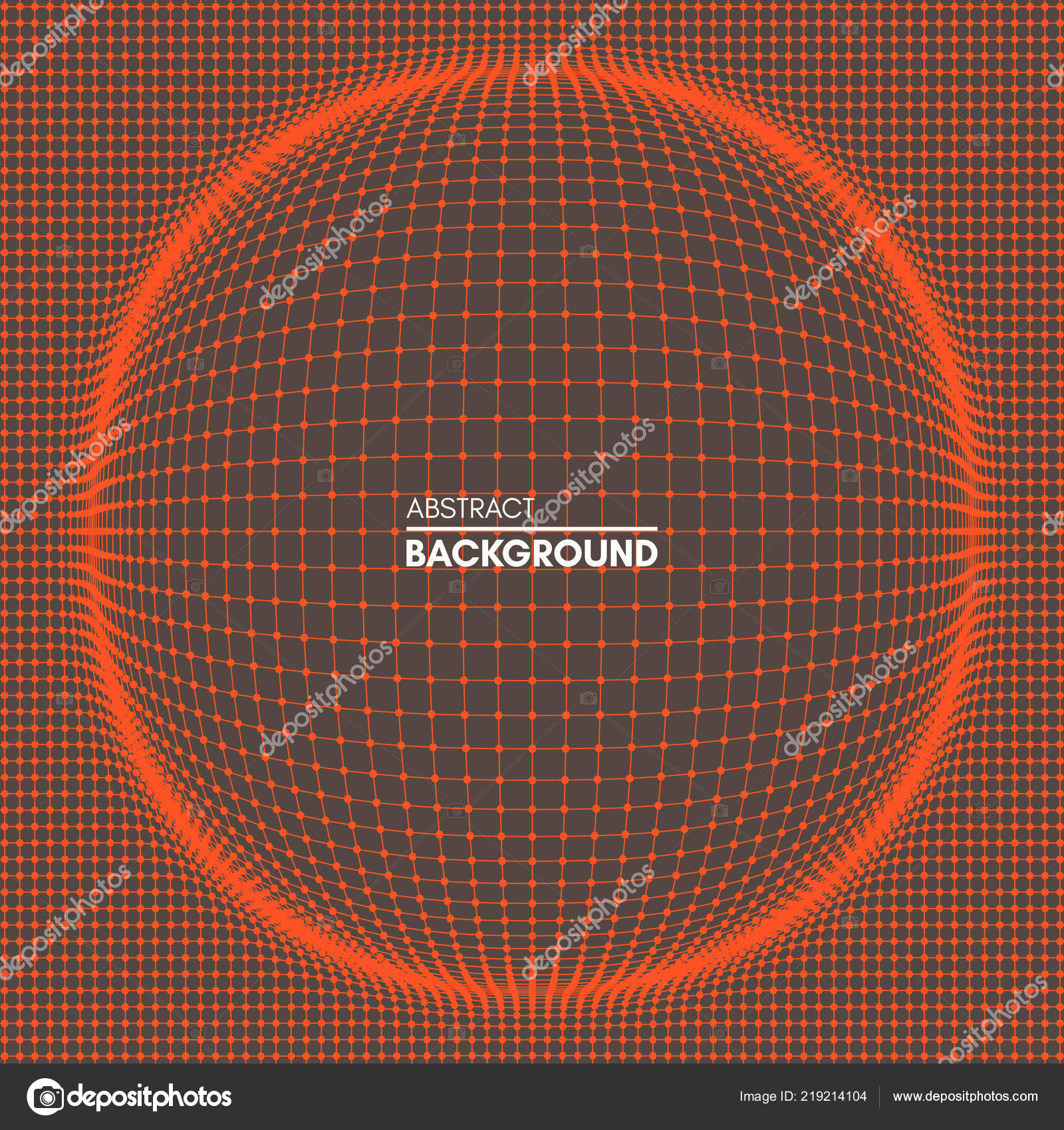 Grid Surface Particles Futuristic Technology Style Abstract Background ...