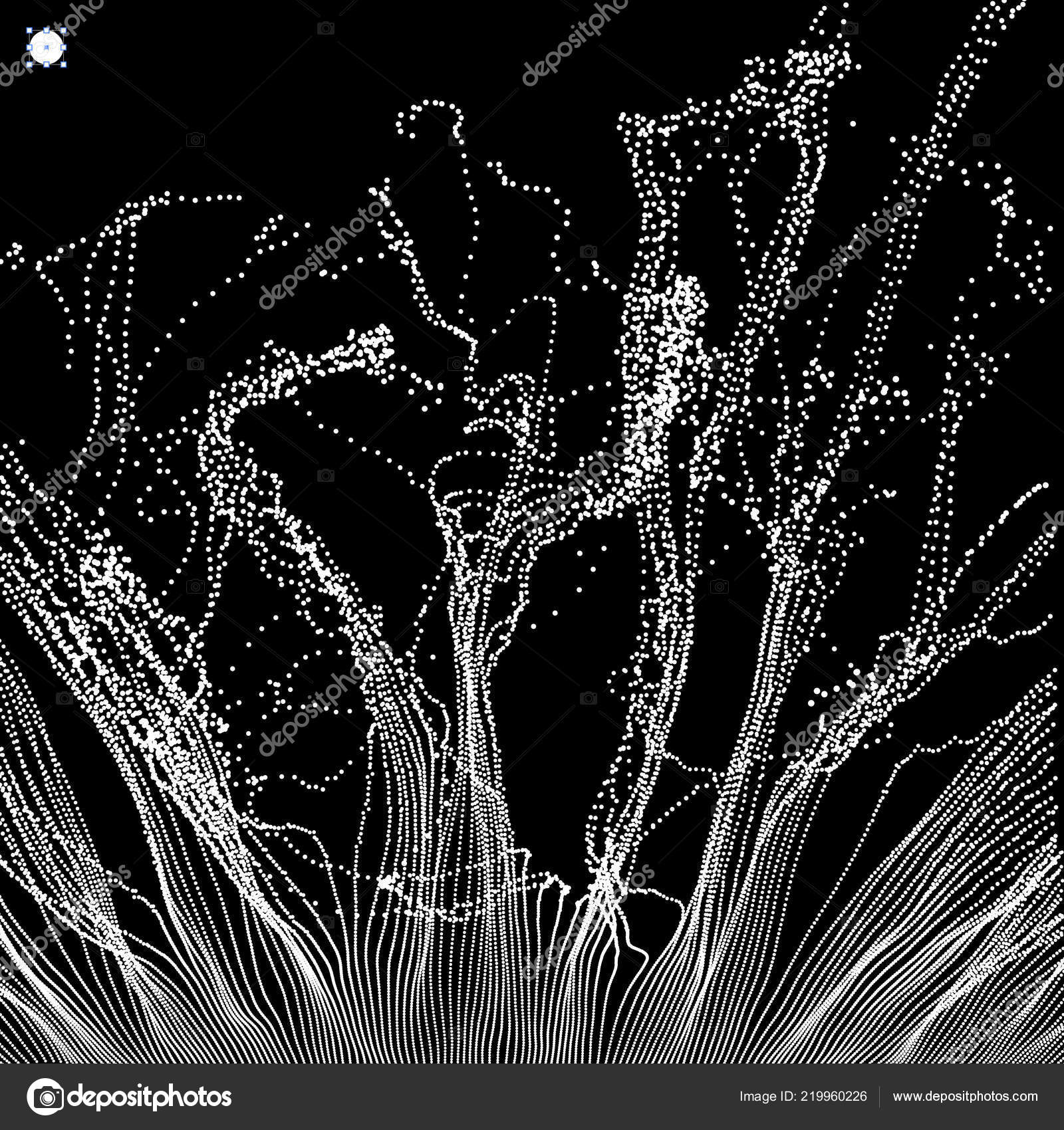 Wave Background Ripple Grid Abstract Vector Illustration Technology ...