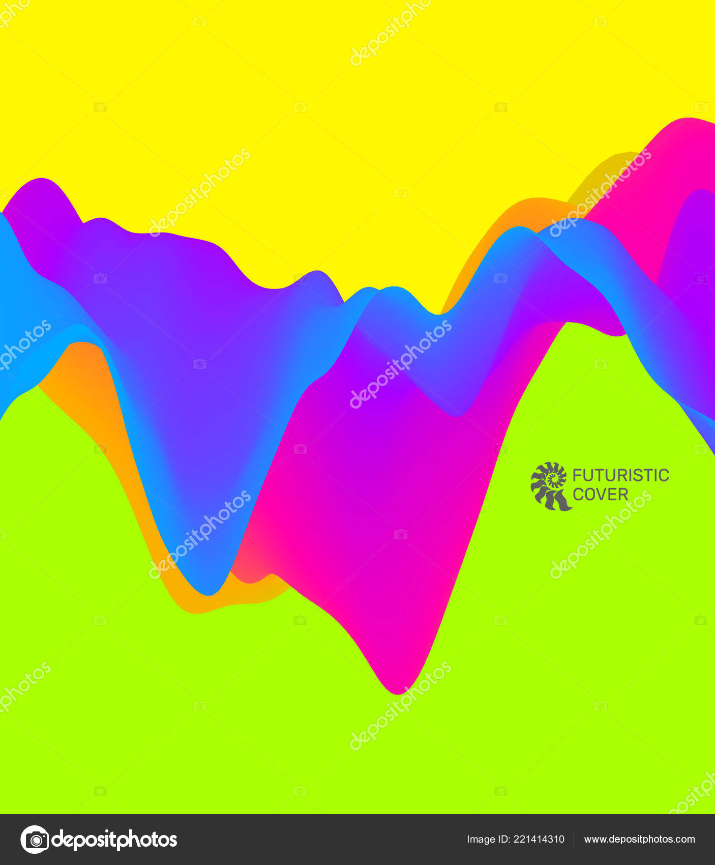 Wavy Background Dynamic Effect Abstract Vector Illustration Stock Vector by ©studiom1 221414310