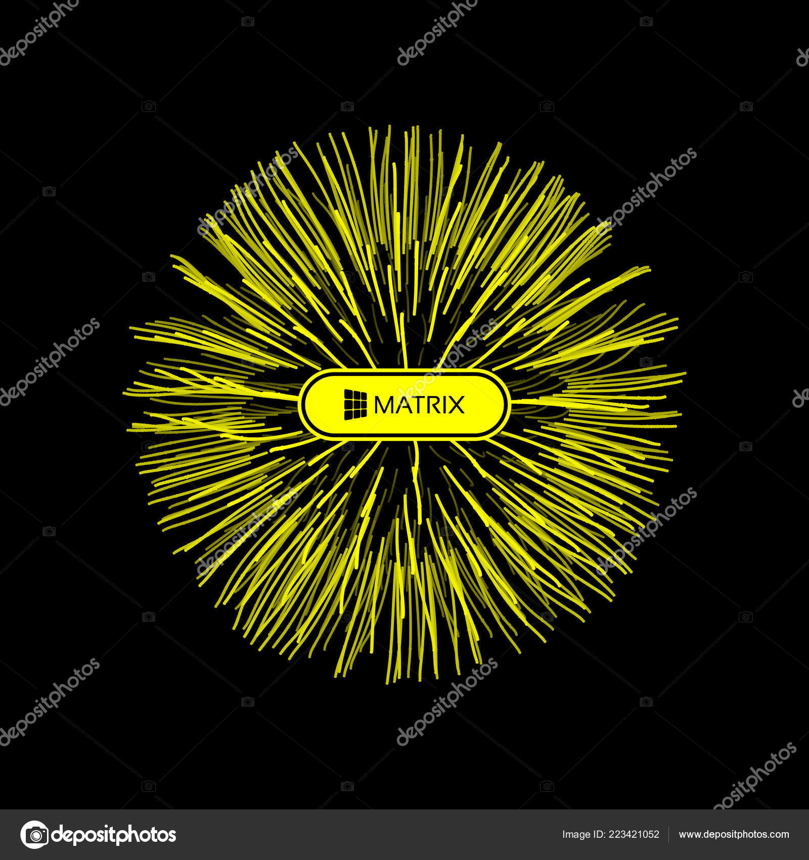 Abstract Sphere Array Dynamic Particles Modern Science Technology Element Vector Stock Vector By