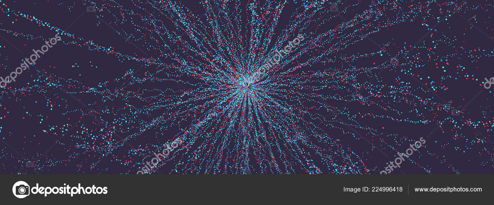 Abstract Science Technology Background Array Dynamic Particles Vector Illustration Stock Vector ...