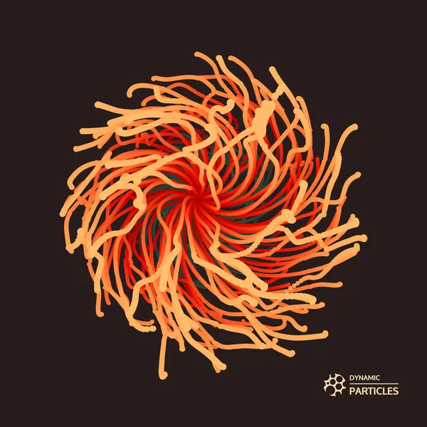 3d Connection Structure Futuristic Technology Style Abstract Design Lattice Geometric Element