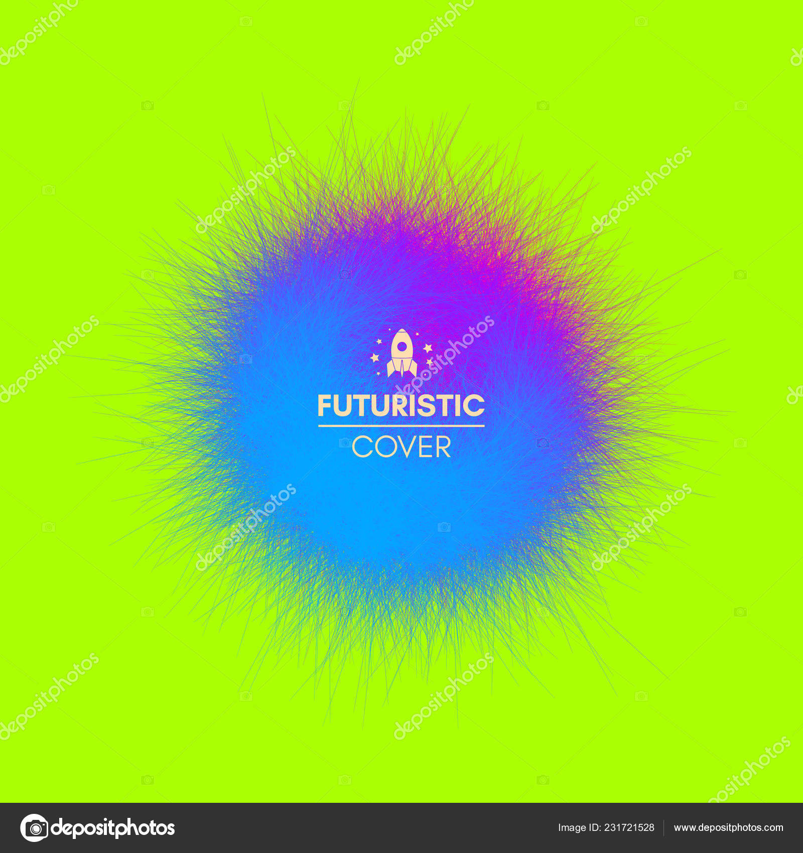 Sphere Consisting Chaotic Lines Vector Realistic Fluffy Element Stock ...