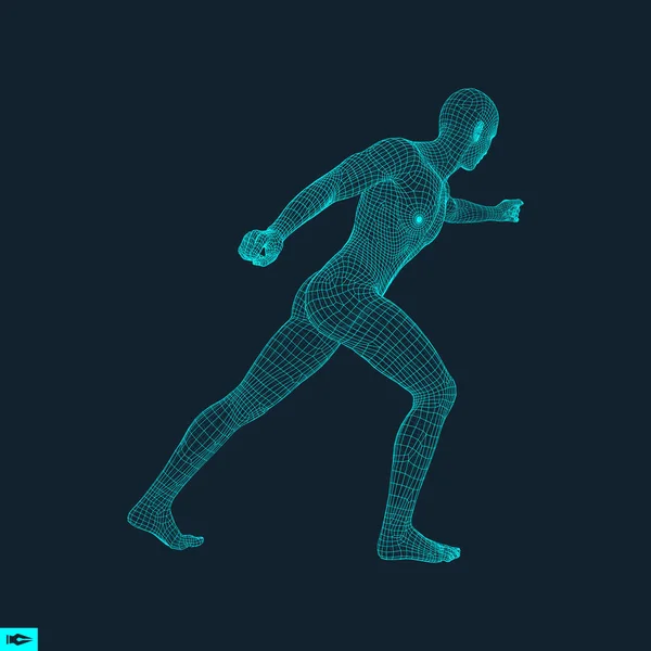 Fighter Model Man Human Body Sport Symbol Design Element Vector Stock ...