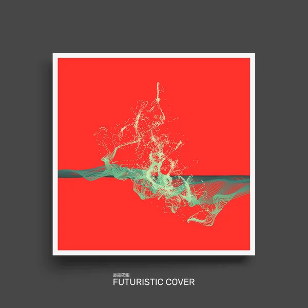 Point Explode Array Dynamic Emitted Particles Textbook Booklet Notebook Mockup Stock Vector ...