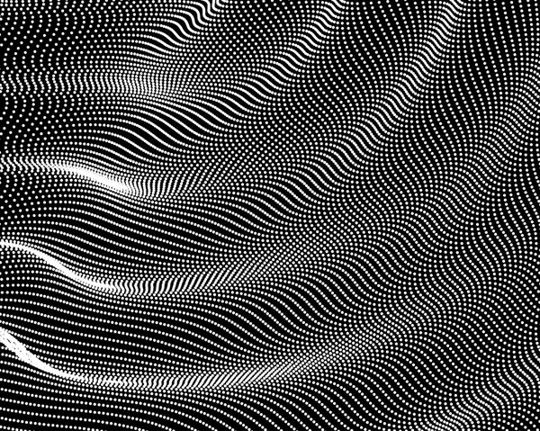 Wavy Background Ripple Effect Vector Illustration Particle Grid Surface ...