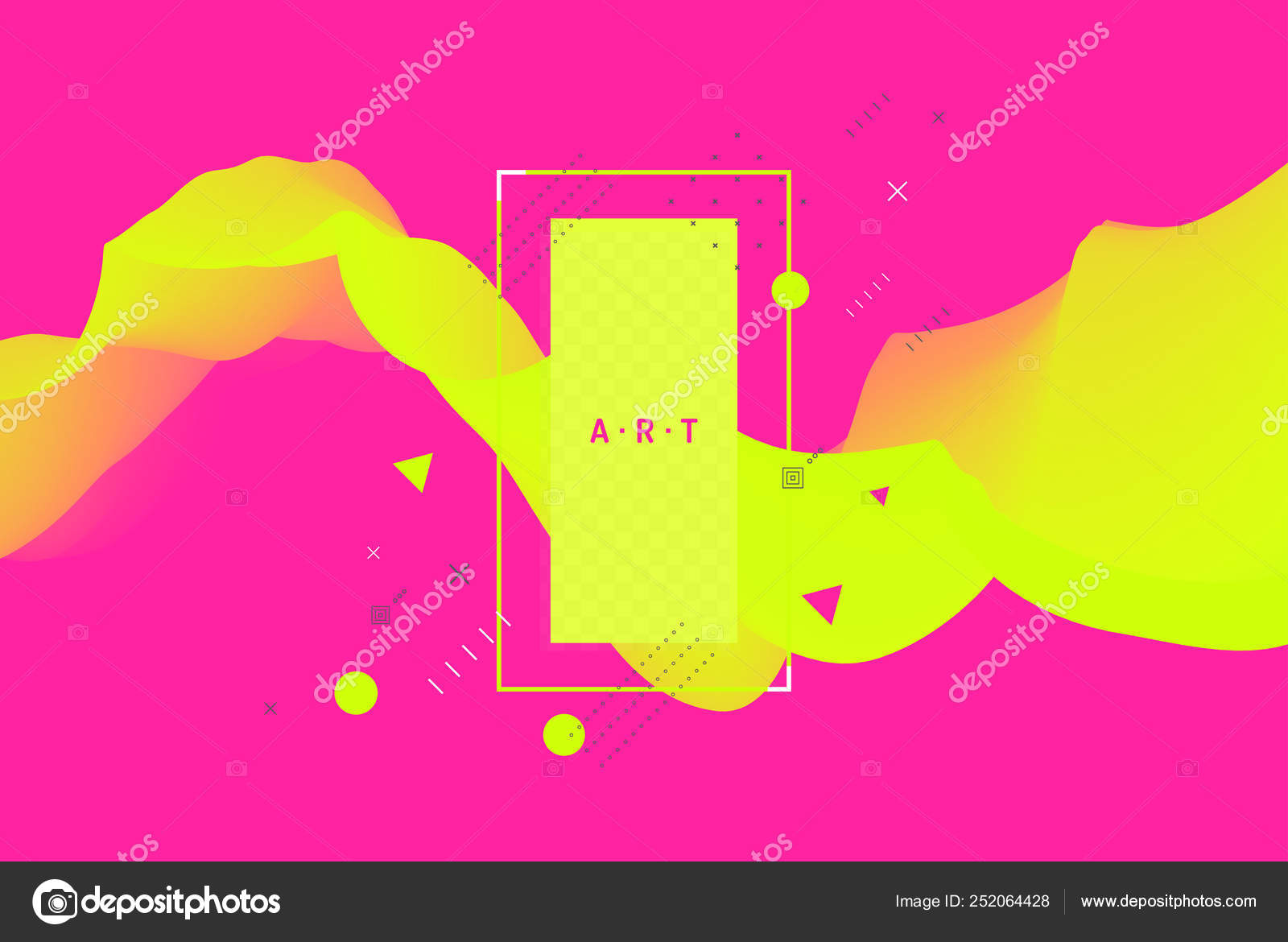 3D wavy background with dynamic effect. Abstract vector illustration ...