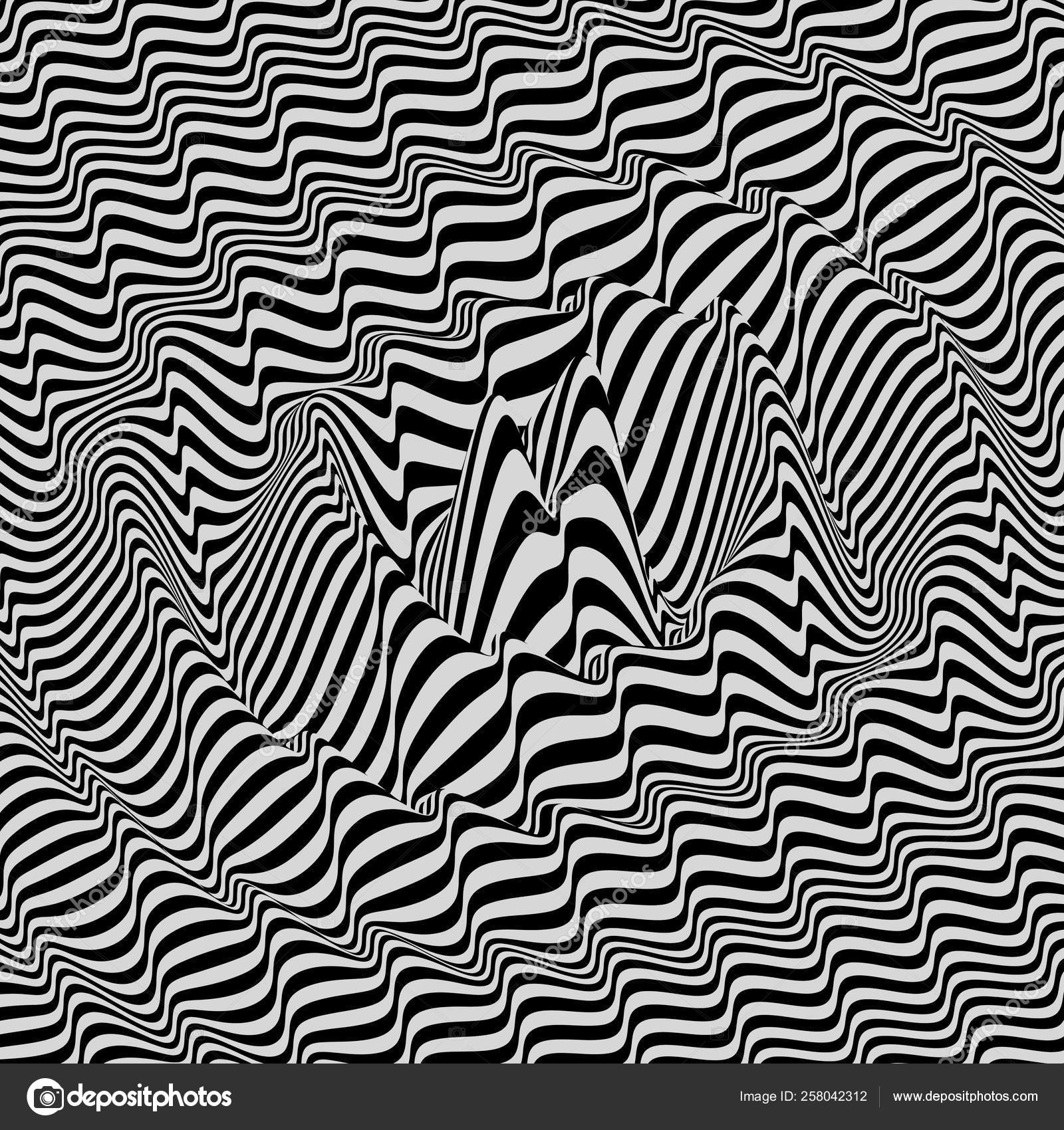 Waveform background. Dynamic visual effect. Surface distortion. Pattern ...