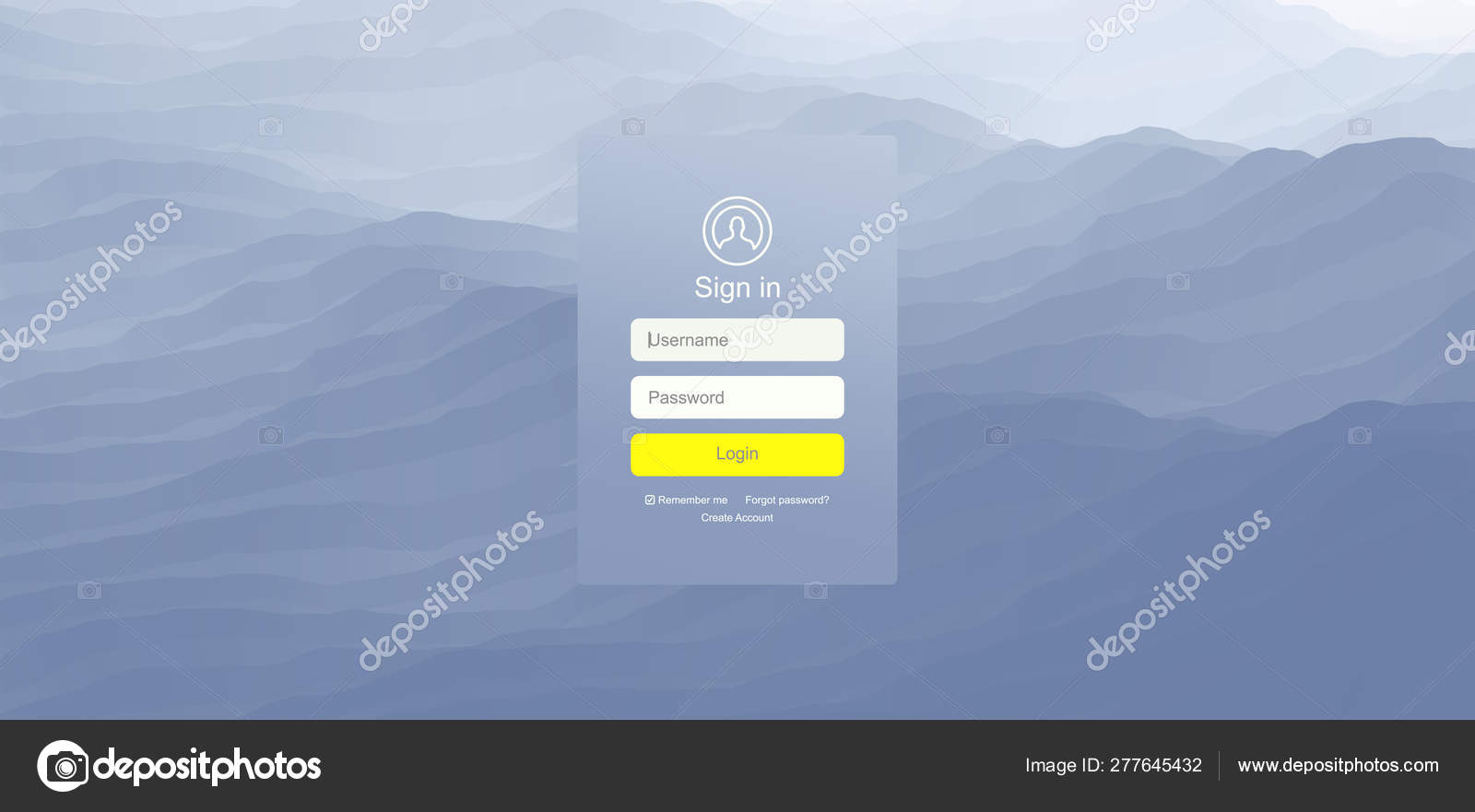 Login interfaz de usuario. Diseño de pantalla moderno para aplicaciones ...