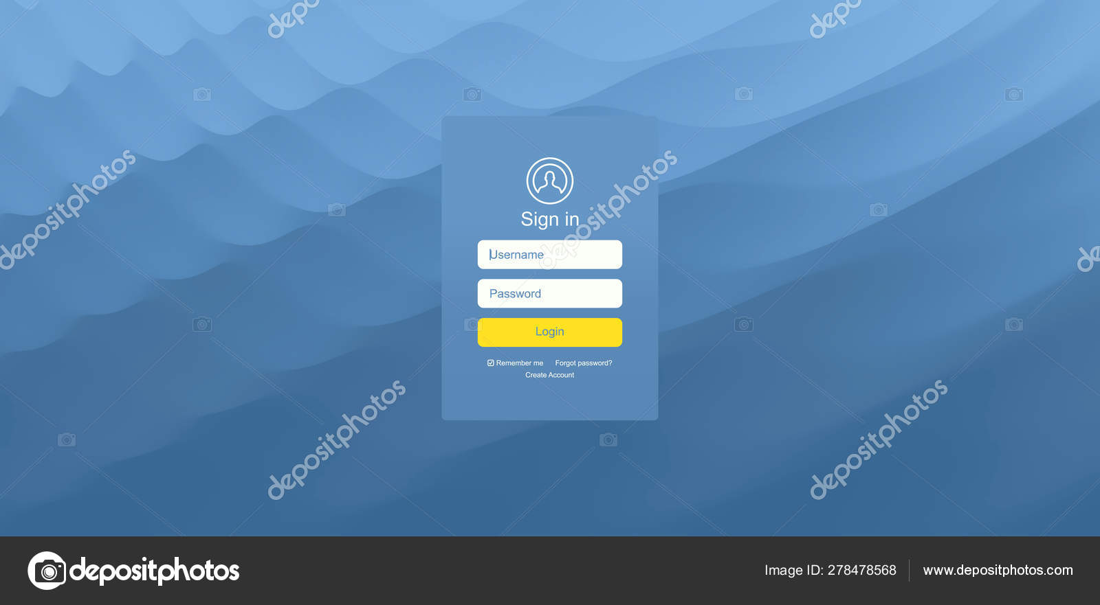 Login interfaz de usuario. Diseño de pantalla moderno para aplicaciones ...