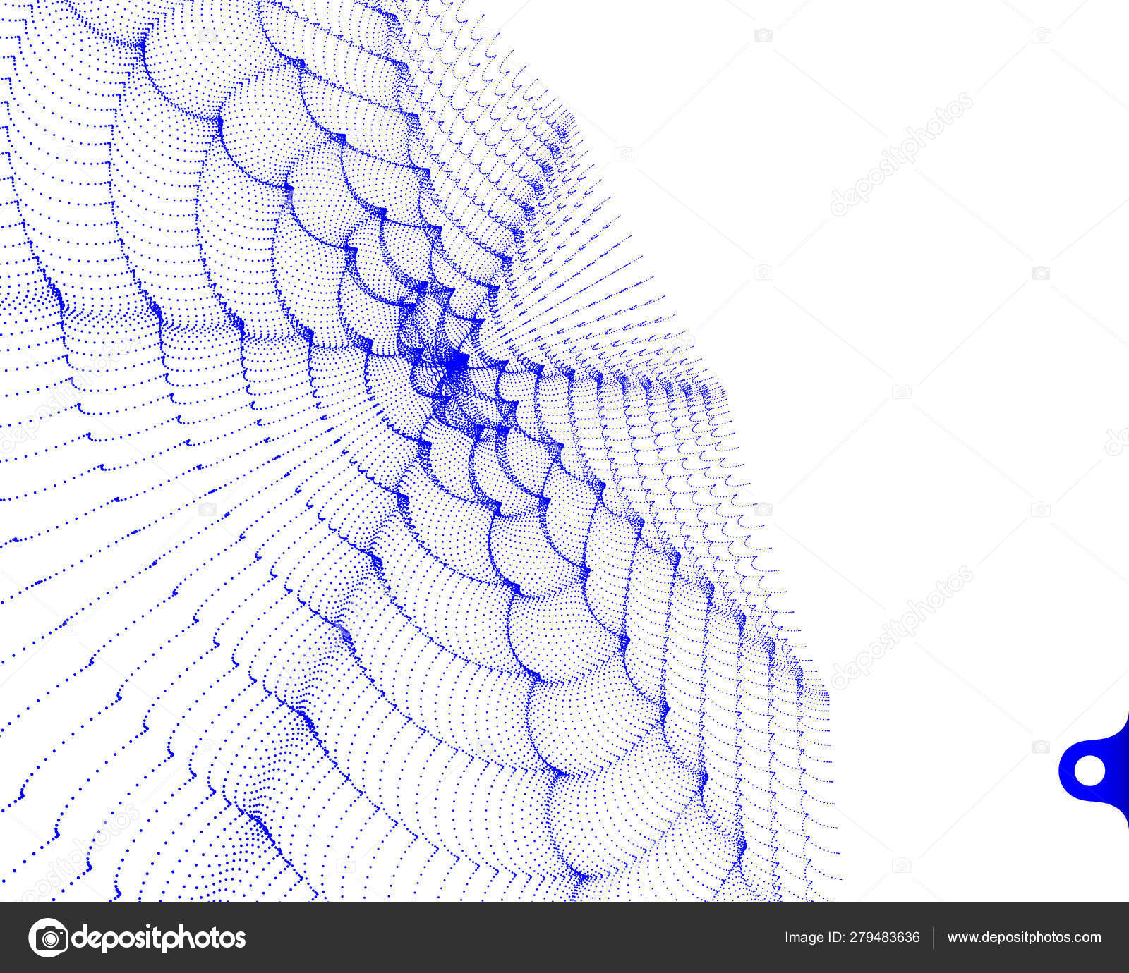 3D wavy background with ripple effect. Grid surface for design. Vector ...