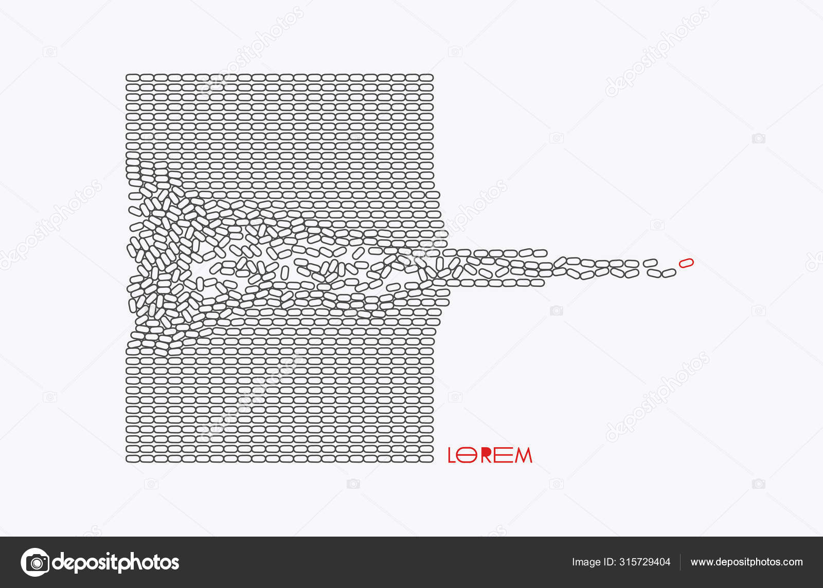 Big data graph visualization. Motion vector illustration. Coding ...