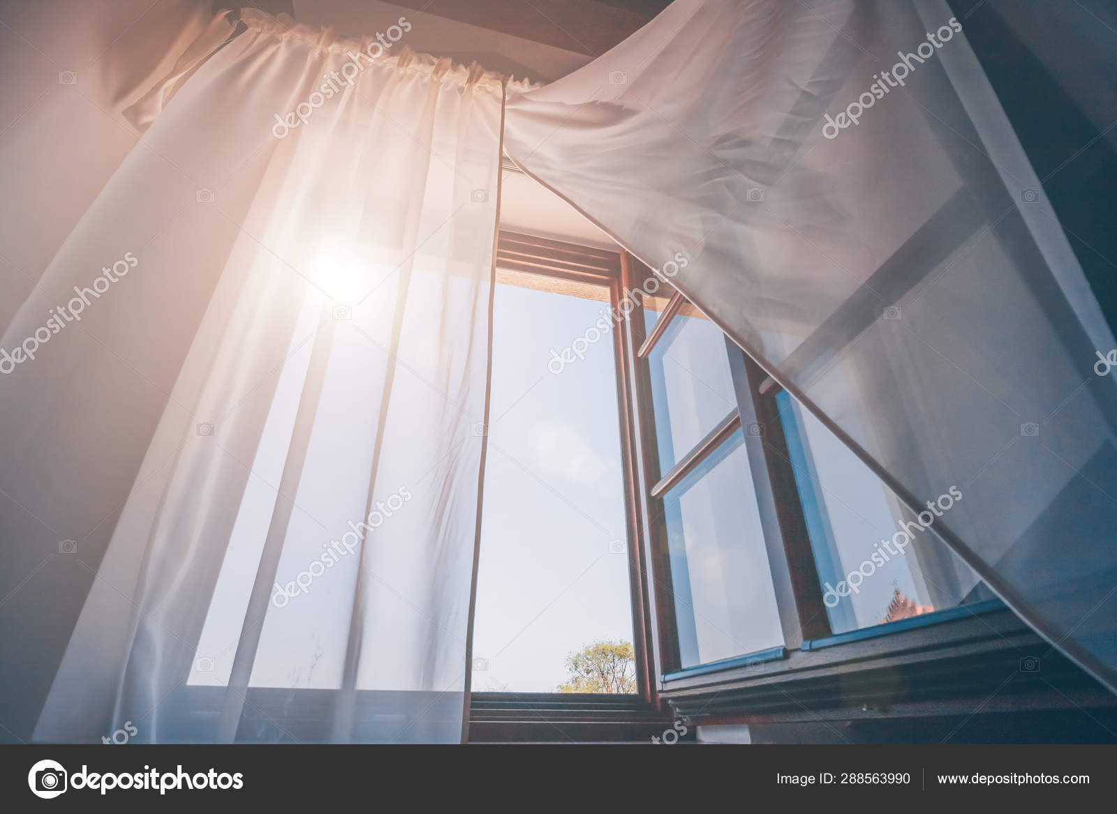 Open Window At Morning