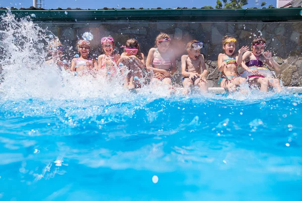 Children in water park Stock Photos, Royalty Free Children in water ...