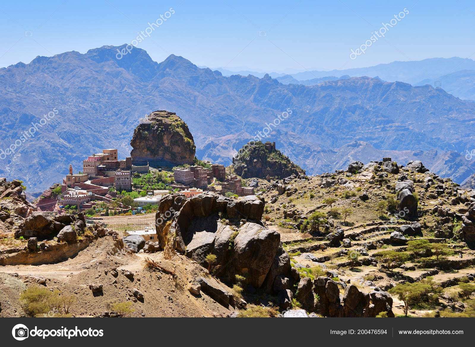 Mountain Yemen Eastern Haraz Hutaib Important Shrine Followers Ismaeli ...