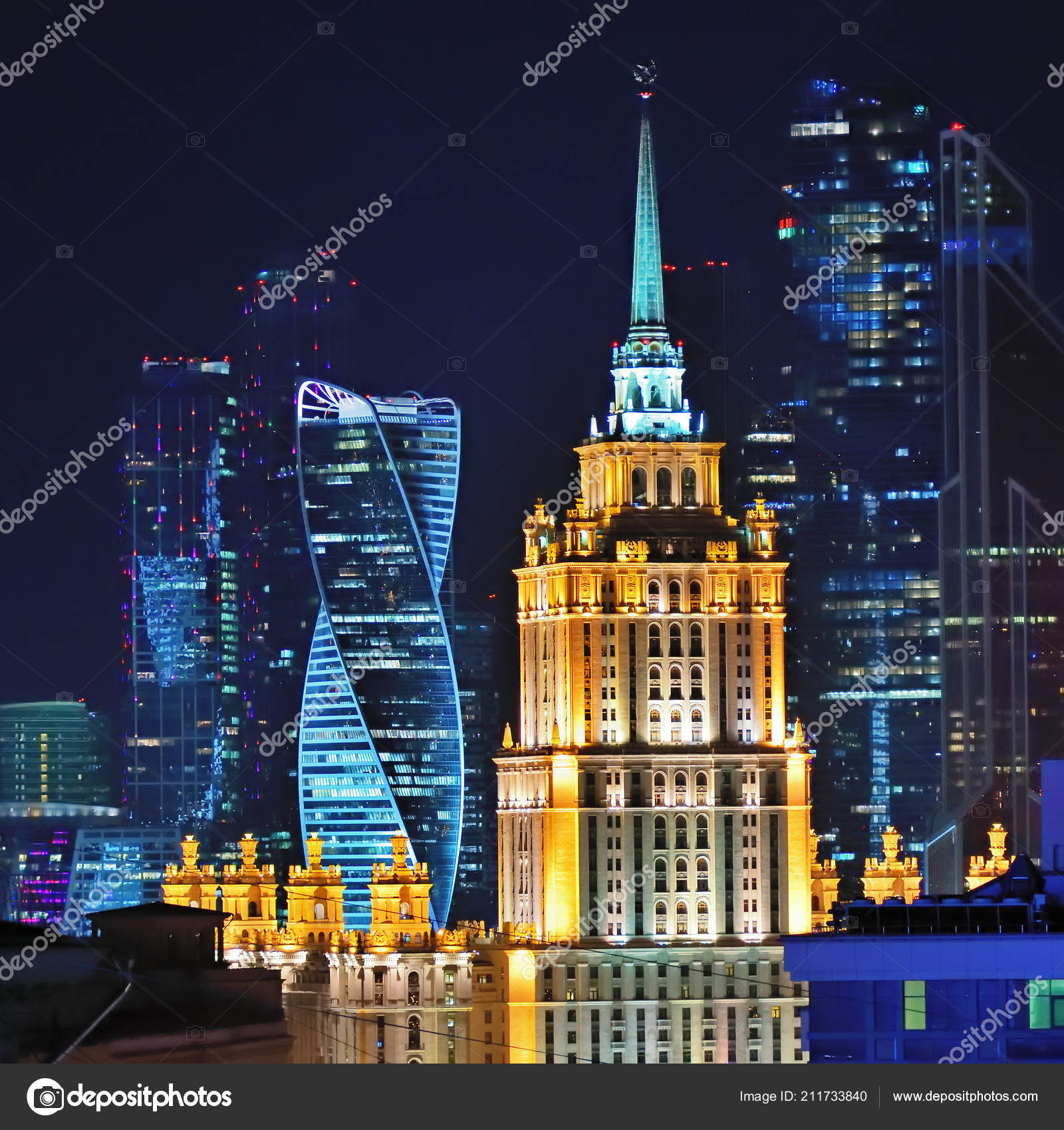 Moscow Russia Skyline