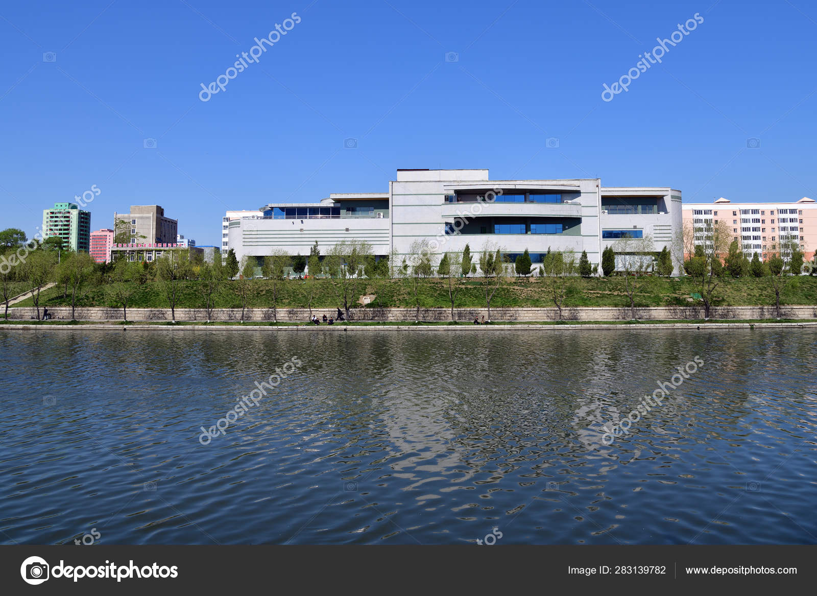 North Korea Pyongyang Architecture Editorial Photo