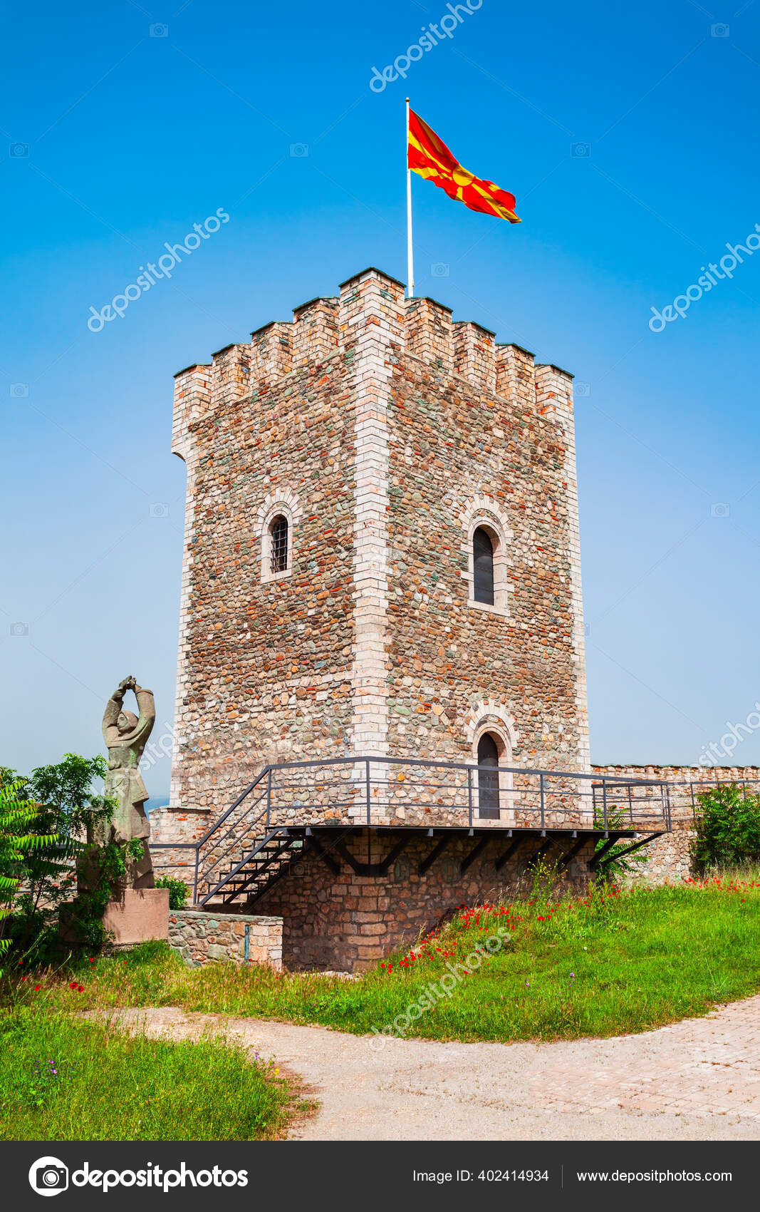 Skopje Fortress Skopsko Kale Historic Fortress Located Old Town Skopje ...