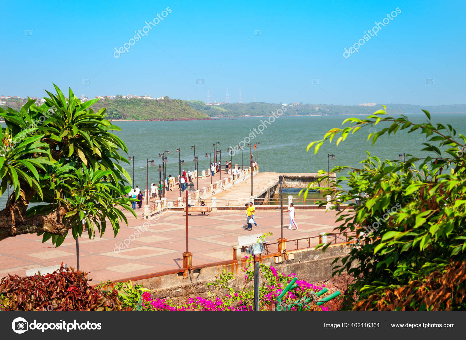 Dona Paula Cape Viewpoint Panjim City Goa State India — Stock Photo ...