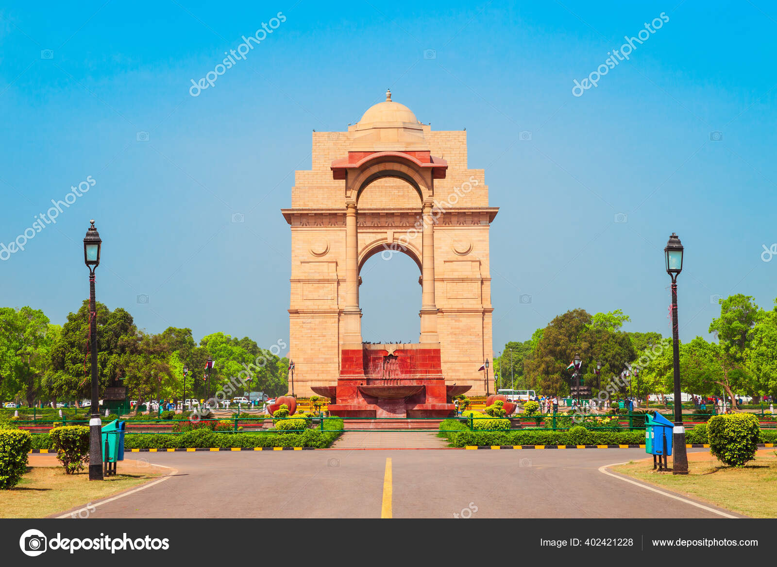 India Gate Canopy War Memorial Located Rajpath New Delhi India — Stock ...