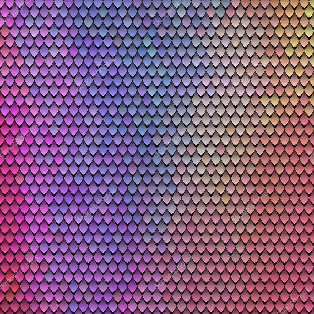 Patrón escamoso. Escalas del dragón de hadas. Arco iris azul verde ...