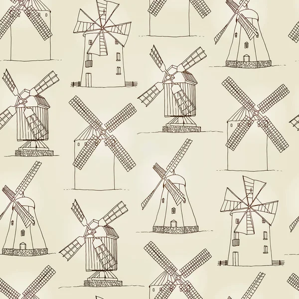 Old wind mills Vector Art Stock Images | Depositphotos