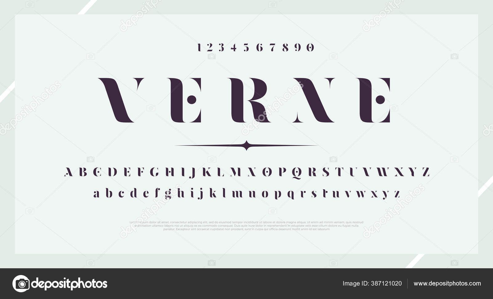 Elegant Stylish Font Modern Serif Typeface English Alphabet Set Letters ...