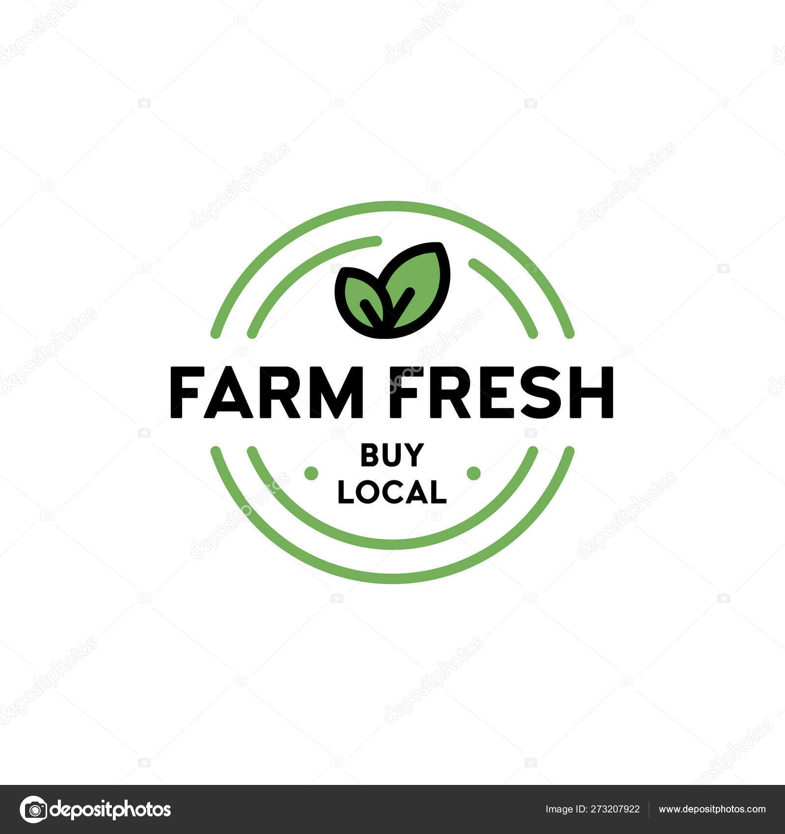 Vector Farm Fresh Icon Label — Stock Vector © sokolfly #273207922