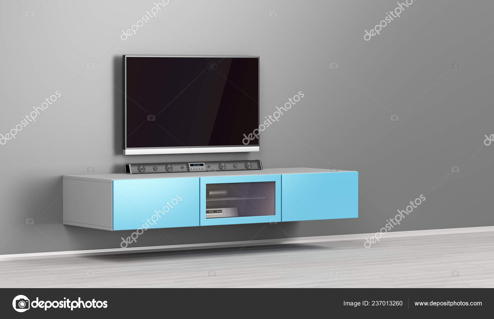 Big Led Soundbar Living Room — Stock Photo © magraphics #237013260