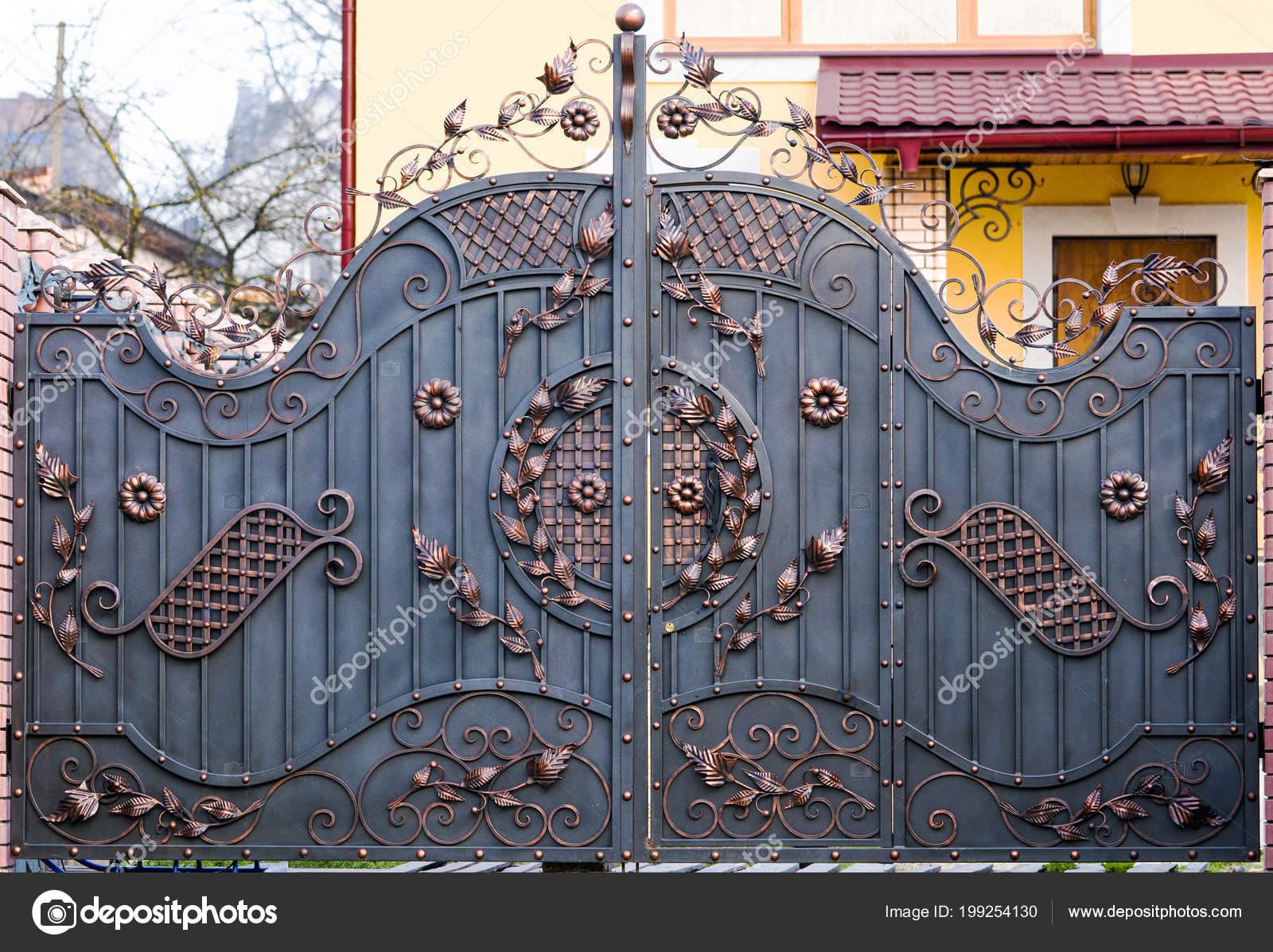 Stylish Color Forged Gates Stock Photo by ©vladymyr 199254130