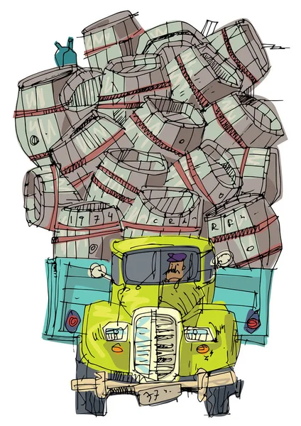 23 Overloaded car Vector Images | Depositphotos