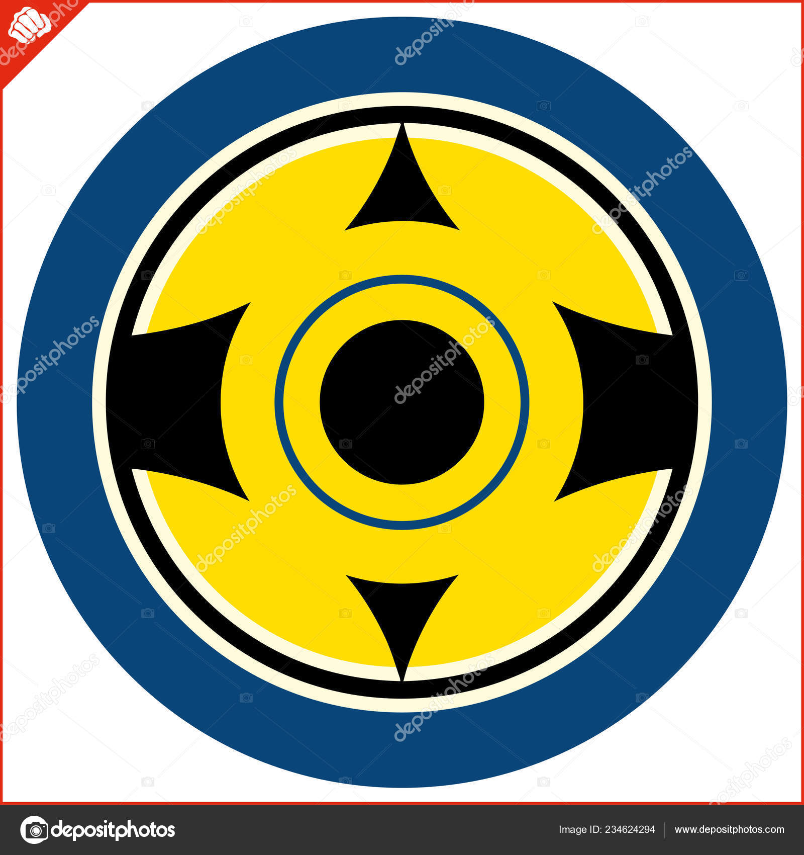 Karate Kyokushin Emblema Diseño Creativo Simbol Color Arte Marcial Logo ...