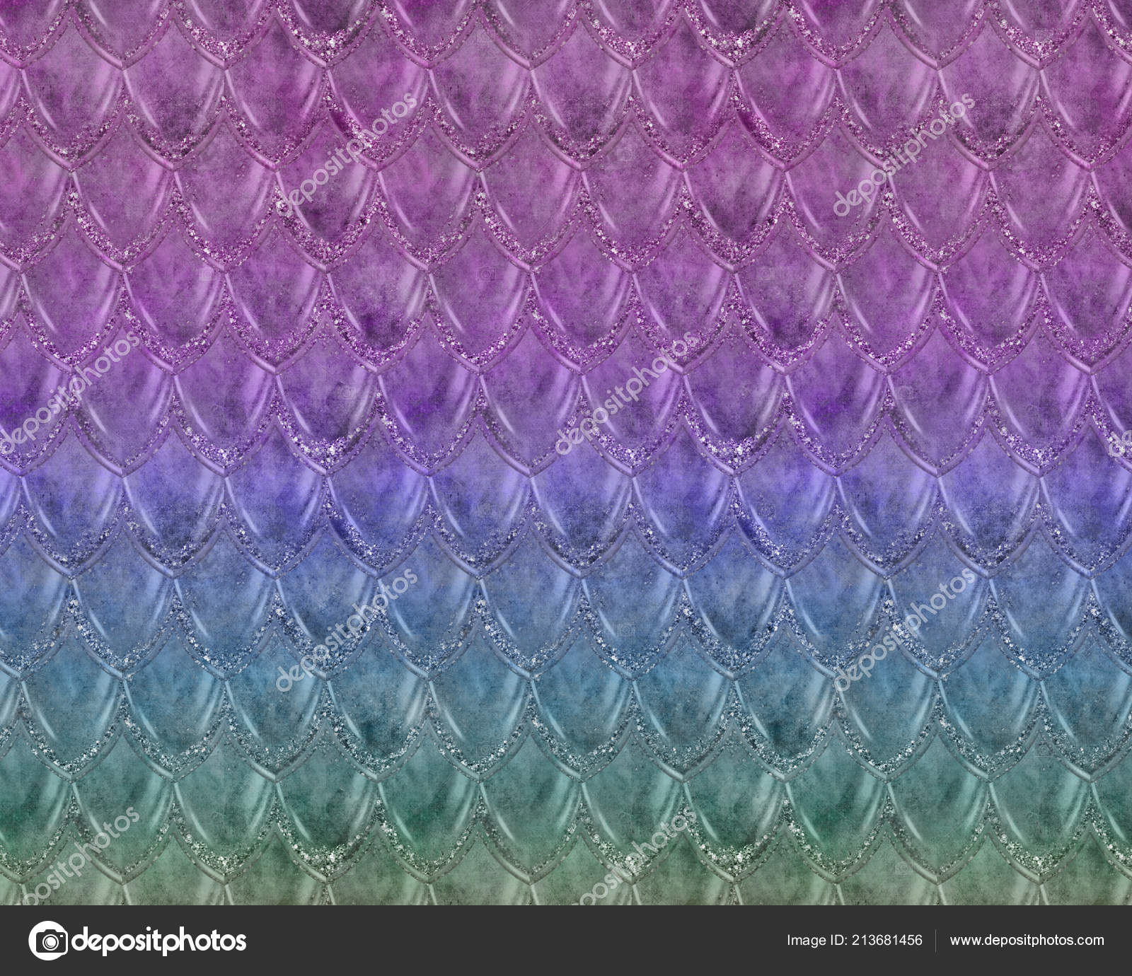Repeating Playful Mermaid Fish Scale Pattern ⬇ Stock Photo, Image by ...