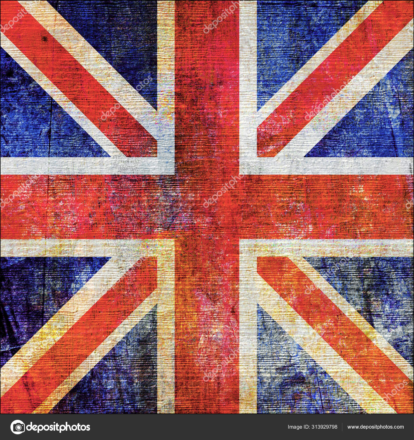 UK Flag In Grunge Style Stock Photo by ©Anegada 313929798