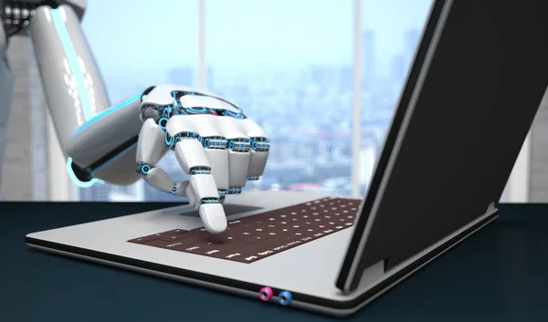 Robot typing Stock Photos & Royalty-Free Images | Depositphotos