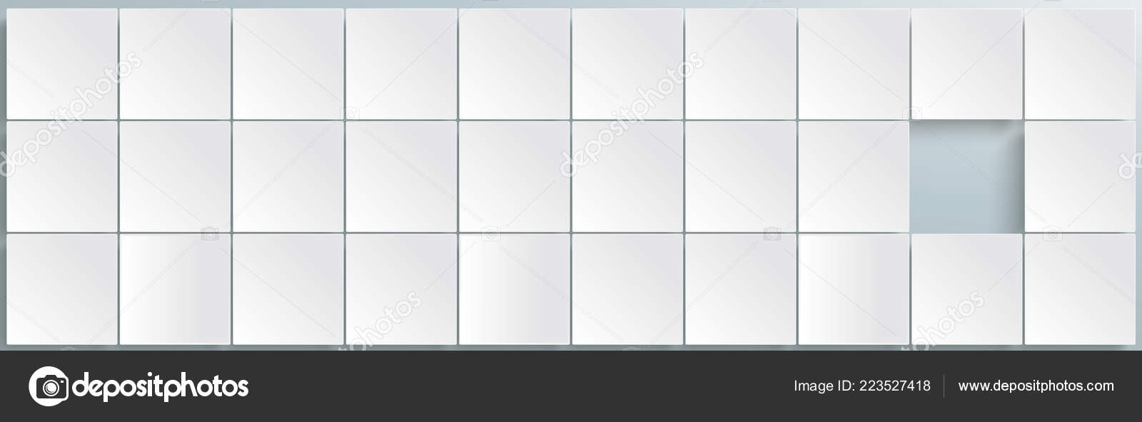 White Squares Hole Gray Background Eps Vector File Stock Vector by ...