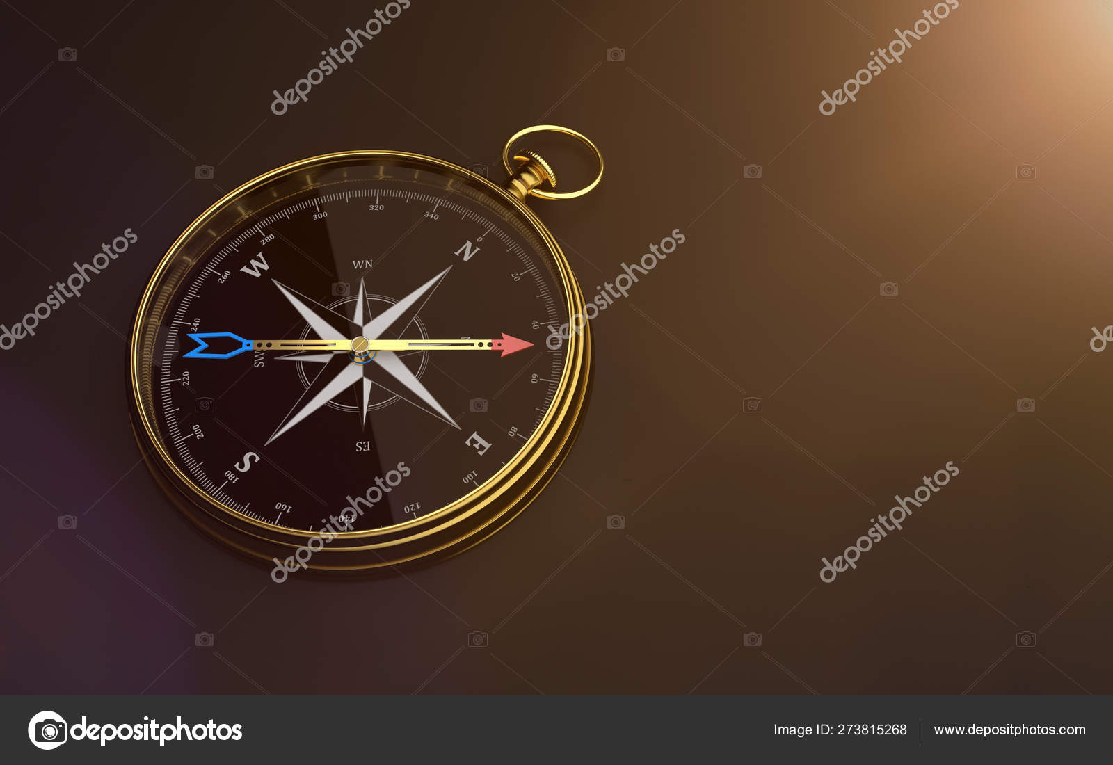Golden Compass Dark Background — Stock Photo © limbi007 #273815268