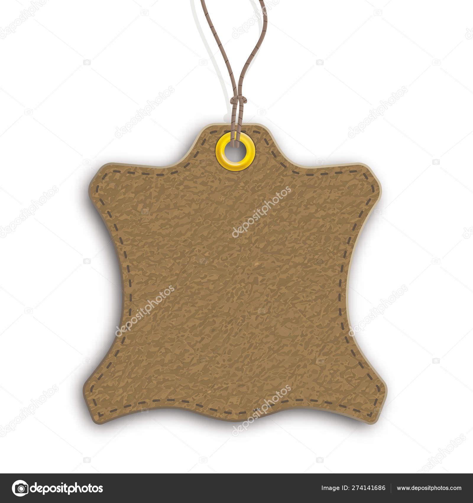 Hanging Real Leather Sticker Stock Vector Image by ©limbi007 #274141686