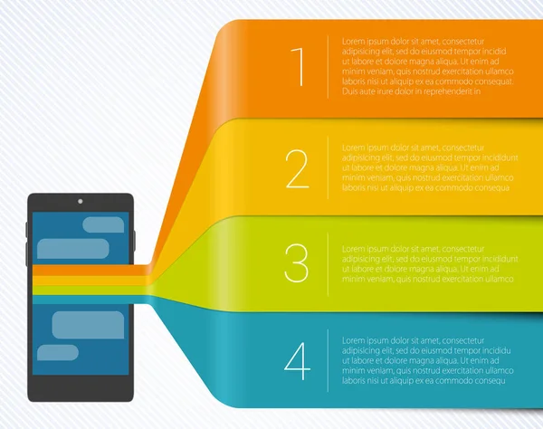 Step by step infographics template Stock Vector by ©mustahtar 440953710