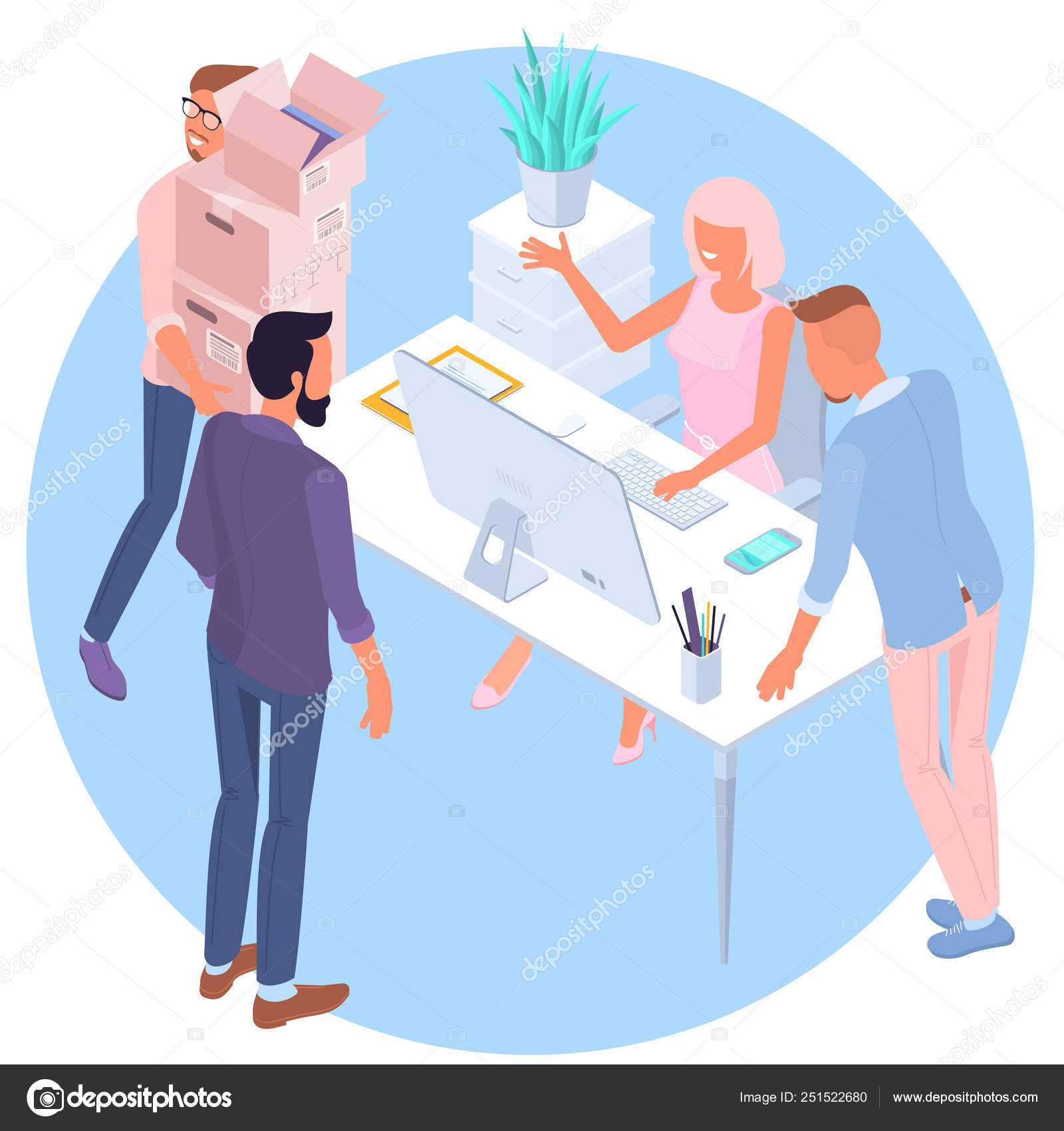 Concept of teamwork and workflow Stock Vector Image by ©mustahtar ...