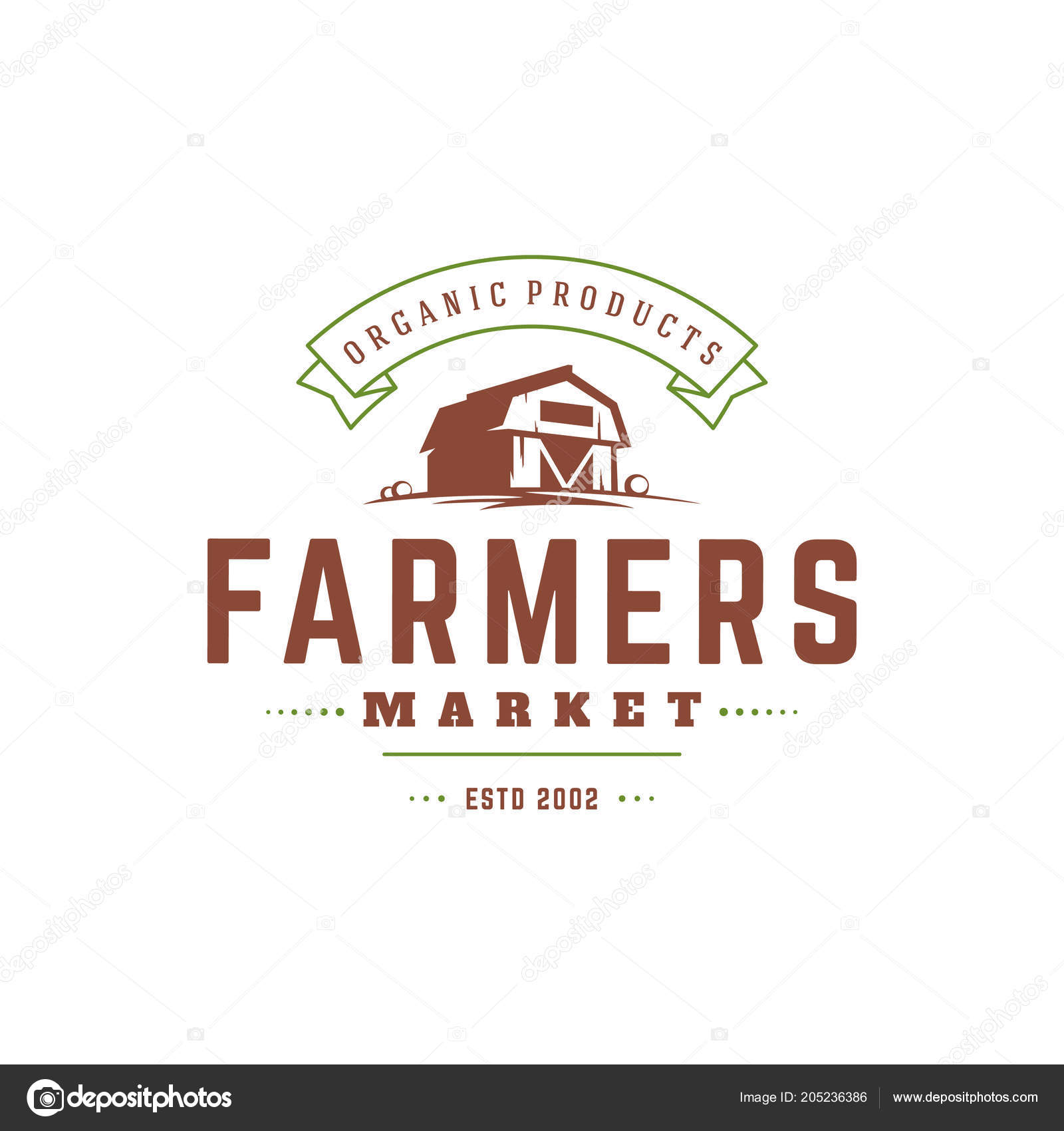 Farmers market logo template vector illustration. Stock Vector by ...