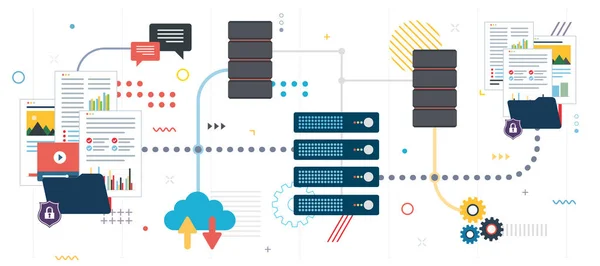 File sharing and data backup. - Stock Image - Everypixel