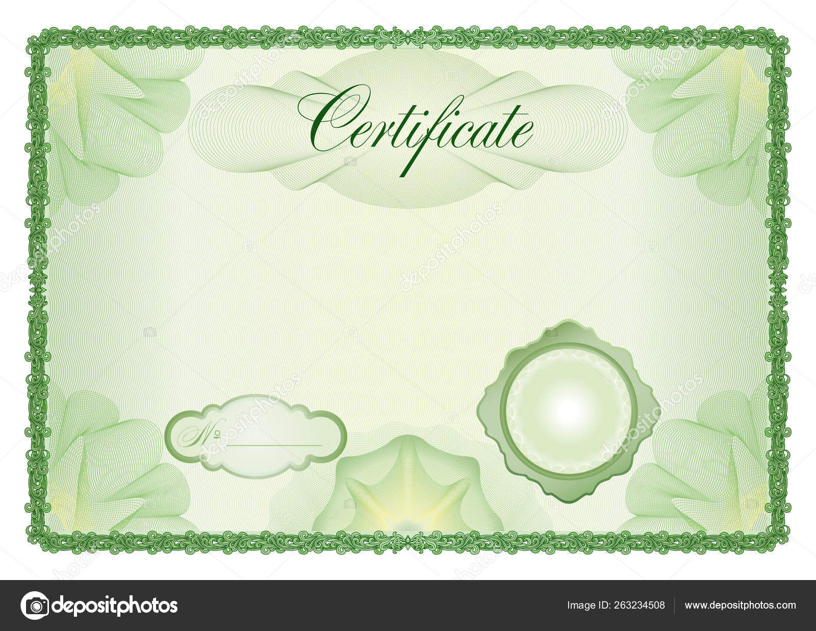 Certifikat Skabelon Diplom Valuta Grænse Award Baggrund Gavekort ...